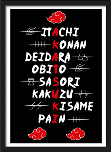 AKATSUKI | Naruto Framed posters | Anime Frames Paper Print - Animation ...