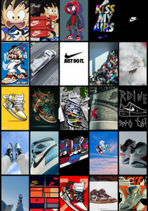 Nike Sneakerhead aesthetic wall collage || kit poster 25 A6 poster wall ...