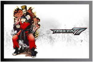 Tekken Game Frame Poster For Room Synthetic Wood Gloss Lamination F58 ...