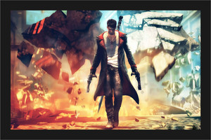 Devil May Cry DMC Game Poster with A4 Size Frame F-276 Paper Print ...