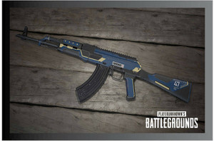 Pubg Game Frame Poster For Room Synthetic Wood Gloss Lamination F58 ...