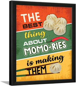 Chaka Chaundh - Kitchen quotes wall frames - Momos Poster for ...