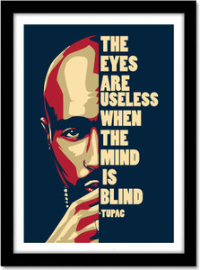Tupac Shakur Framed Poster With Acrylic Sheet For Room & Office Paper ...
