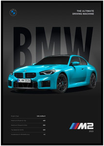 BMW M2 POSTER | A3 Size (42 x 29 cm) | BMW Poster for Wall | Sportscar ...