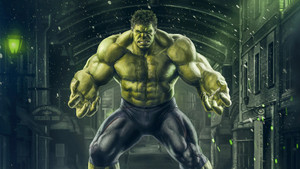 front look hulk body b uilder Fine Art Print - Places posters in India ...