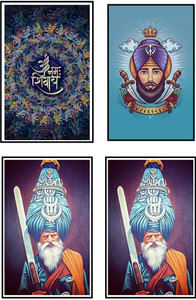 'Spiritual / Gods Posters' (Pack of 4) for Room & Office Paper Print ...