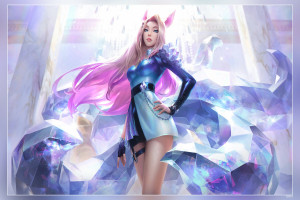 Ahri Ahri League Of Legends K Da Kda League Of Legends Video Game Matte ...