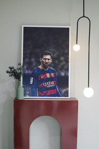 Backlit LED Poster, Lionel Messi, With Adapter & Cable. Decorate your ...