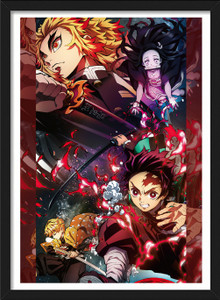 Demon Slayer Muger Train Arc | Demon Slayer Framed Poster | Anime ...