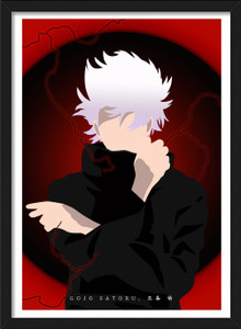Gojo Satoru Vector Art | Jujutsu Kaisen Framed Posters | Anime Frames ...