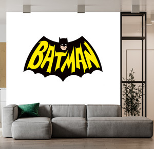 Batmann Superhero Self Adhesive Decorative Wall Sticker || (60cm X 45cm ...