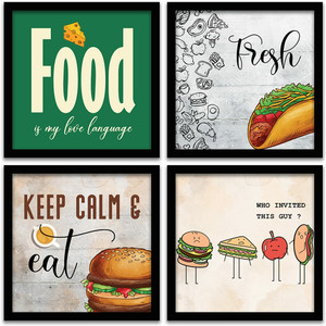 Food Frames for Kitchen and Restaurant Wall Decoration - Food Quotes ...