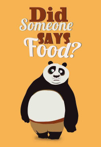 Food Panda Poster for Room & Office Paper Print - Rahul Chaudhary ...