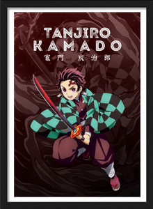 Tanjiro Kamado | Demon Slayer Characters | Anime Framed Poster Demon ...