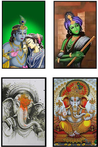 'Spiritual / Gods Posters' (Pack of 4) for Room & Office Paper Print ...