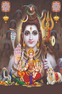 Lord Shiv ji Poster (12x18 Inch, 300GSM Thick Paper with Gross ...