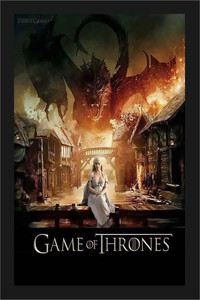 Game of Thrones GOT Poster with A4 Size Frame F-685 Paper Print ...