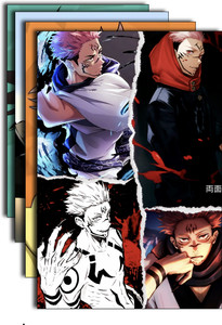 Pack of 4 Jujutsu Kaisen Poster Photo Set | Jjk Classic Anime Wall ...