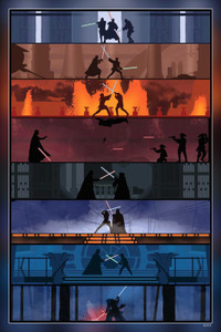 Star Wars Jedi Rogue One Sith Star Wars The Force Awakens Matte Finish ...