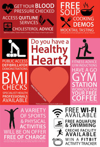 Poster Healthy Heart Day sl-9783 (Large Poster, 36x24 Inch, Banner ...