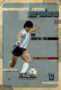 Poster Maradona Legend King sl-9949 (Wall Poster, 13x19 Inch, Matte ...