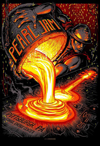 Poster Pearl Jam sl-13500 (LARGE Poster, 36x24 Inches, Banner Media ...