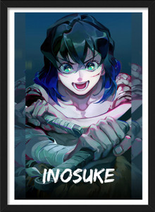 Inosuke Hashibira Aesthetic | Demon Slayer Framed Poster | Anime Framed ...