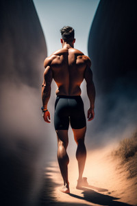 Bodybuilder Graphic Poster for Room Wall Decoration, Size - 12 X 18 ...