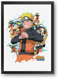ANIME POSTER FRAME - NARUTO - Black Framed Wall Poster For Home And ...