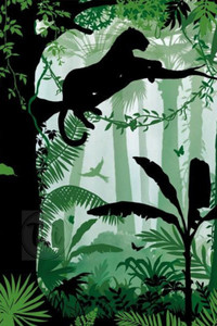 Wild Jungle Poster | Jungle Posters for Room | Unframed | With Self ...