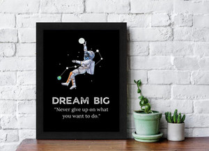 Dream Big Motivational Paper Print Paper Print - Quotes & Motivation ...