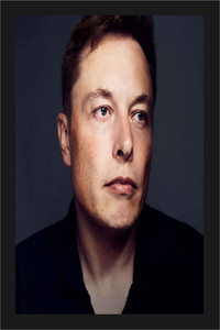 Elon Musk Motivational Poster with A4 Size Frame F-20 Paper Print ...