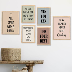Motivational Quotes Wall Frame for Home and Office Wall Decor - Framed ...