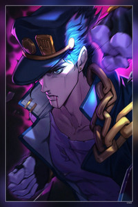 Jotaro Kujo Adventure Anime Jojos Bizarre Manga Matte Finish Poster ...