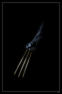 Wolverine Gold Claws Dark Minimal Matte Finish Poster Paper Print ...