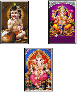 'Spiritual / Gods Posters' (Pack of 3) for Room & Office Paper Print ...