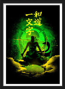 Roronoa Zoro | One Piece Anime Framed Poster Paper Print - Animation ...