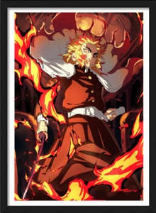 Kyojuro Rengoku | Demon Slayer Framed Poster | Anime Framed Posters ...