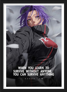 Konan x Akatsuki Words | Naruto Framed posters | Anime Frames Paper ...