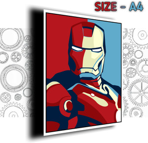 Iron Man Digital Art Poster A4 Unframed Paper Print - Movies posters in ...