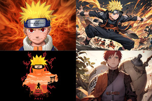 Naruto 4 Poster Combo|Naruto Uzumaki,Sasuke Uchiha,Kakashi Hatake ...