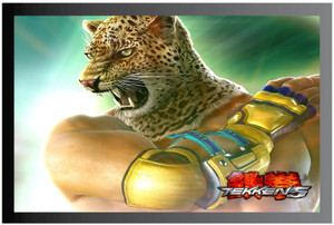 Tekken Game Frame Poster For Room Synthetic Wood Gloss Lamination F32 ...