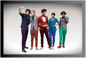 One Direction Music Frame Poster For Room Synthetic Wood Gloss ...