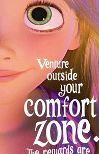 Quotes & Motivation Poster 'Venture Outside Your Comfort Zone' Paper ...