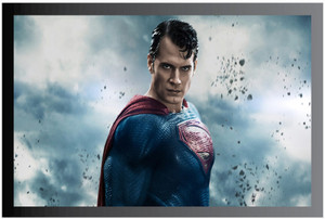 Superman Frame Poster For Room Synthetic Wood Gloss Lamination F29 ...