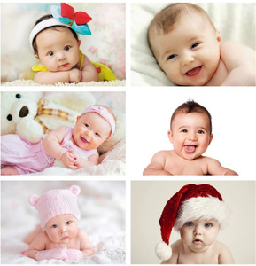 Set of 6 Cute Baby Combo Posters | Smiling Baby Poster | Poster for ...
