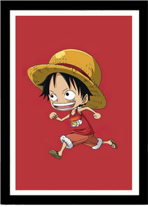 Monkey D luffy Framed Poster For Room & Office,Anime Framed Poster ...