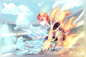 Anime My Hero Academia Shoto Todoroki Matte Finish Poster Paper Print ...