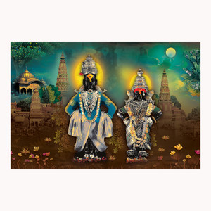 Vitthal Poster | Vitthal Rukmini Poster Sparkle Coated Self Adhesive ...
