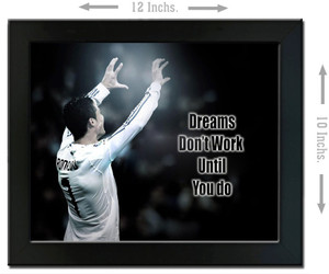CR7 Poster Wall Art for Room and Office Photographic Paper - Sports ...